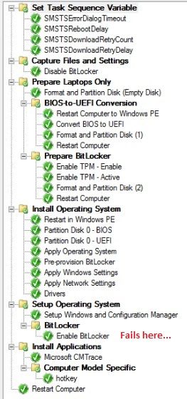 Enabling Bitlocker With Sccm Fails English Community